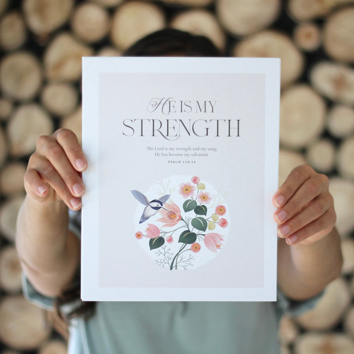 He is My Strength Print – Set Apart Shop
