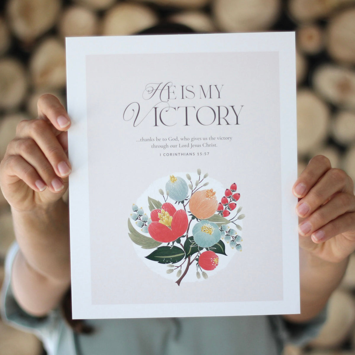 He is My Victory Print – Set Apart Shop